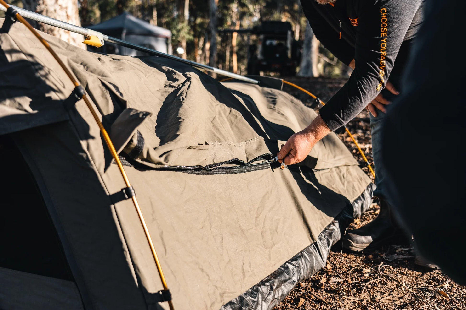 Double Trakker Easy Setup Swag 420gsm Heavy Duty Ripstop Canvas, Ultra ...